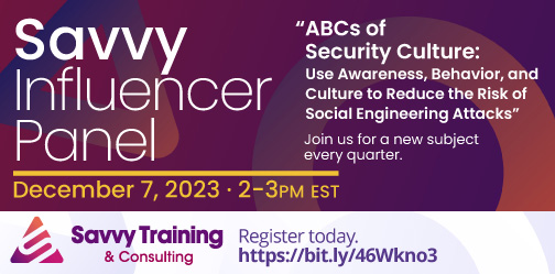 ABCs of Security Culture: Awareness, Behavior, Culture